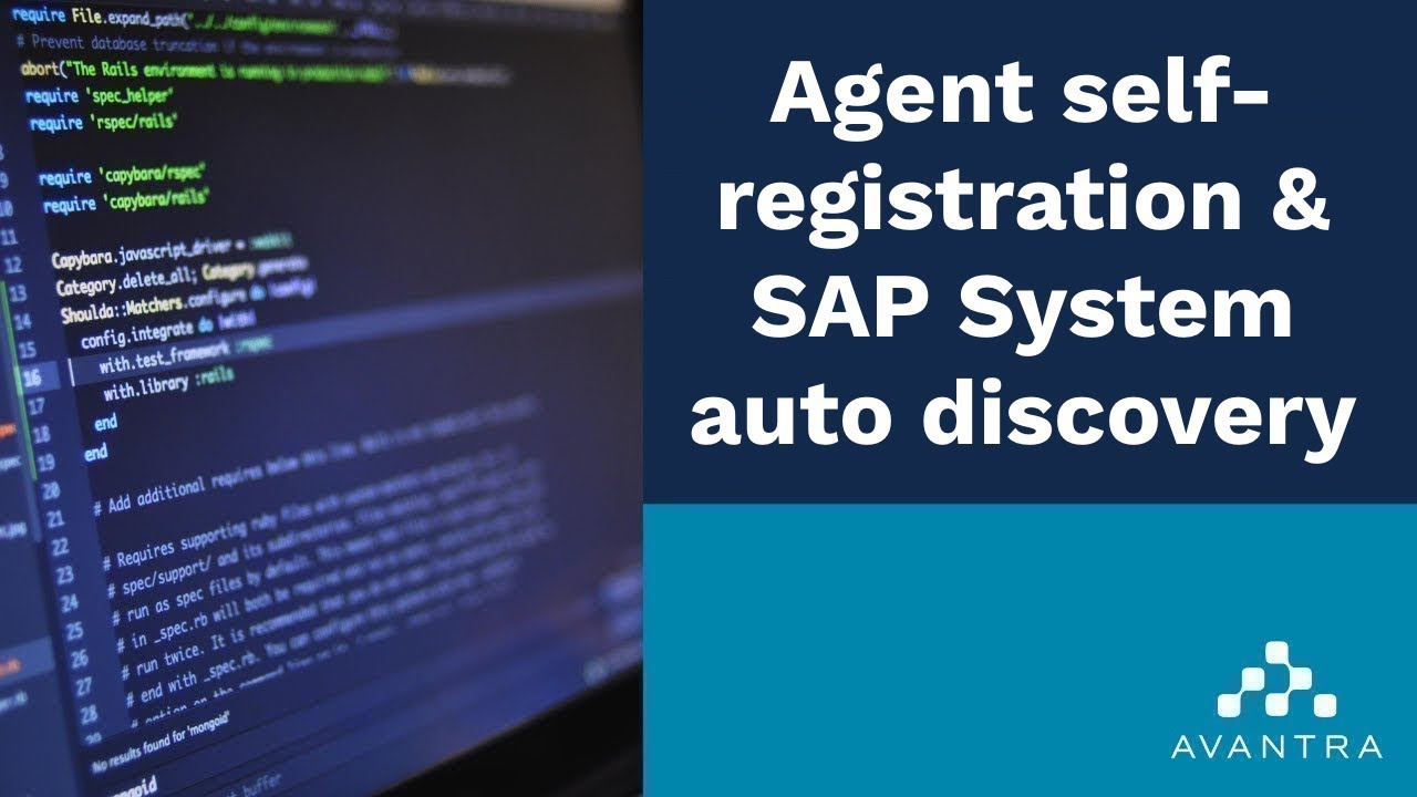 Agent self-registration & SAP System auto-discovery - YouTube