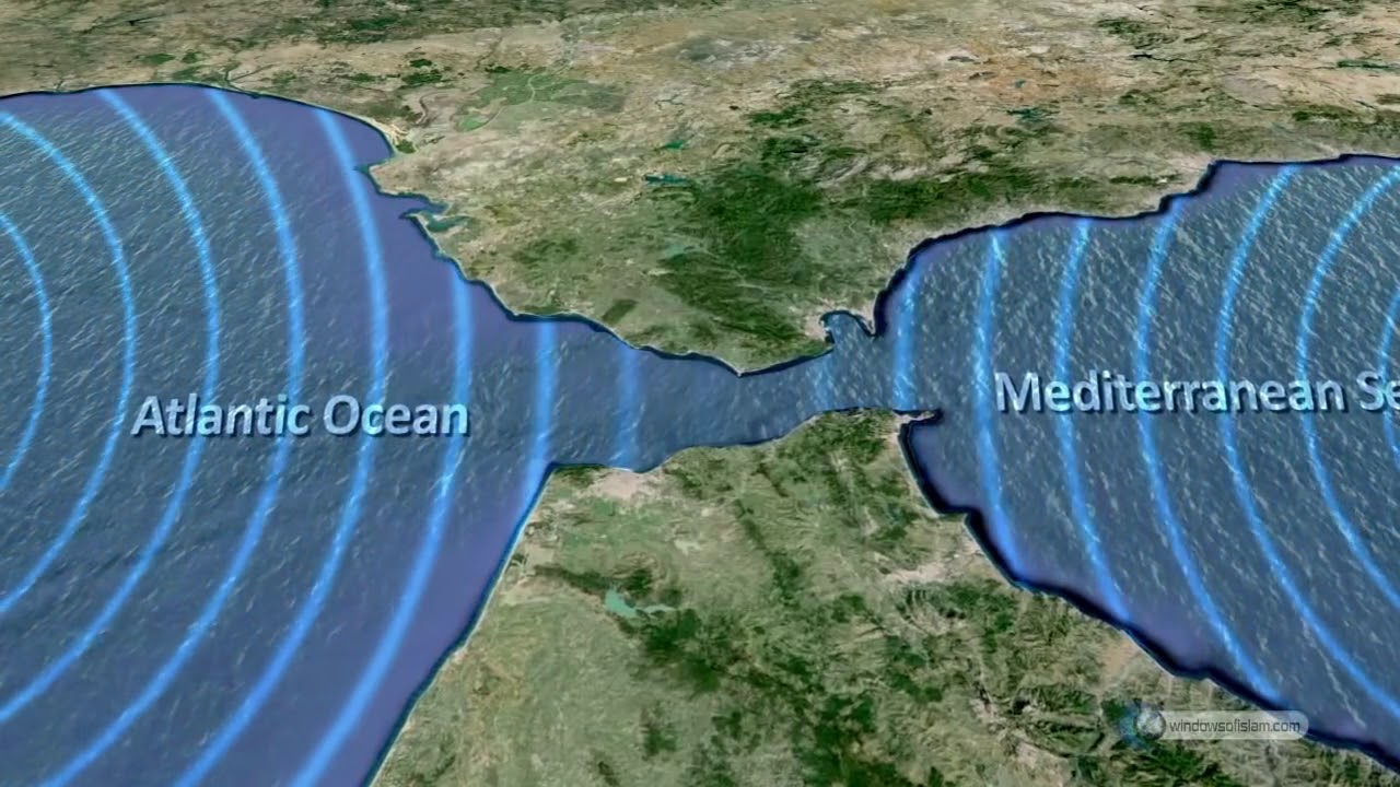 The seas not mixing with each other-(Scientific Miracles of the Quran ...