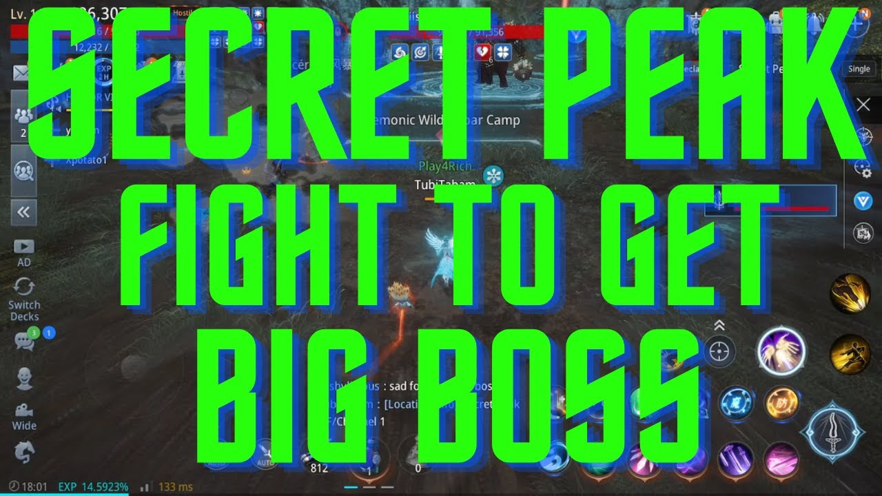 MIR4 PVP - SECRET PEAK FIGHT TO GET BIG BOSS - YouTube