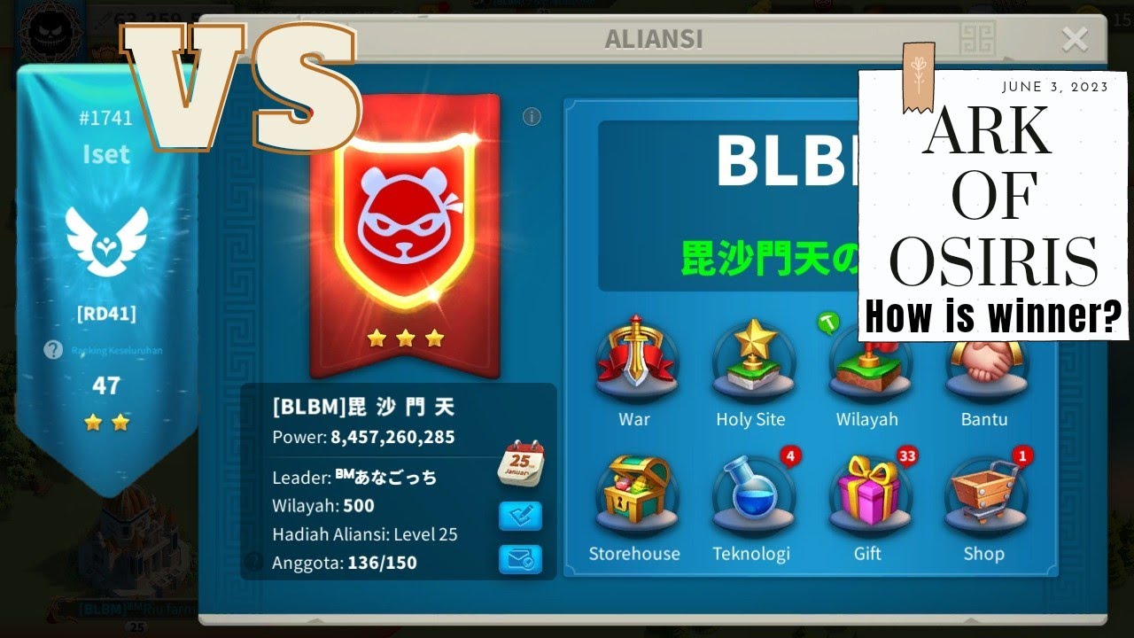 Ark of Osiris in kingdoms 2266 | Rise of Kingdoms | ROK Indonesia - YouTube