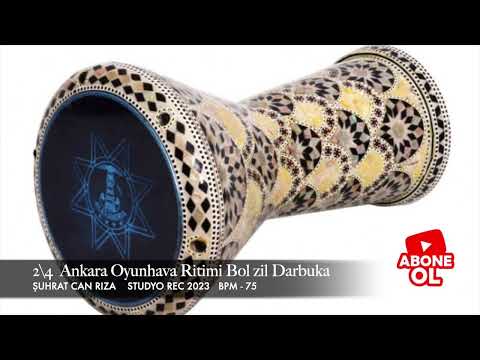 2\\4  Ankara Oyun hava Ritimi  [ Bol zil Darbuka ] BPM - 75