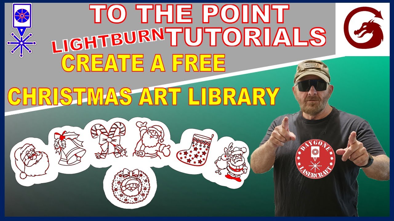 How to create a Free Christmas Art Library in Lightburn - YouTube