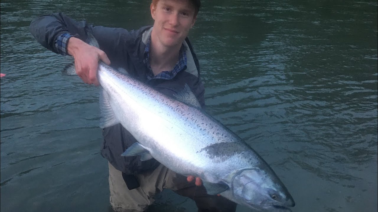 Fishing for Chrome King Salmon on the Kitimat River - YouTube