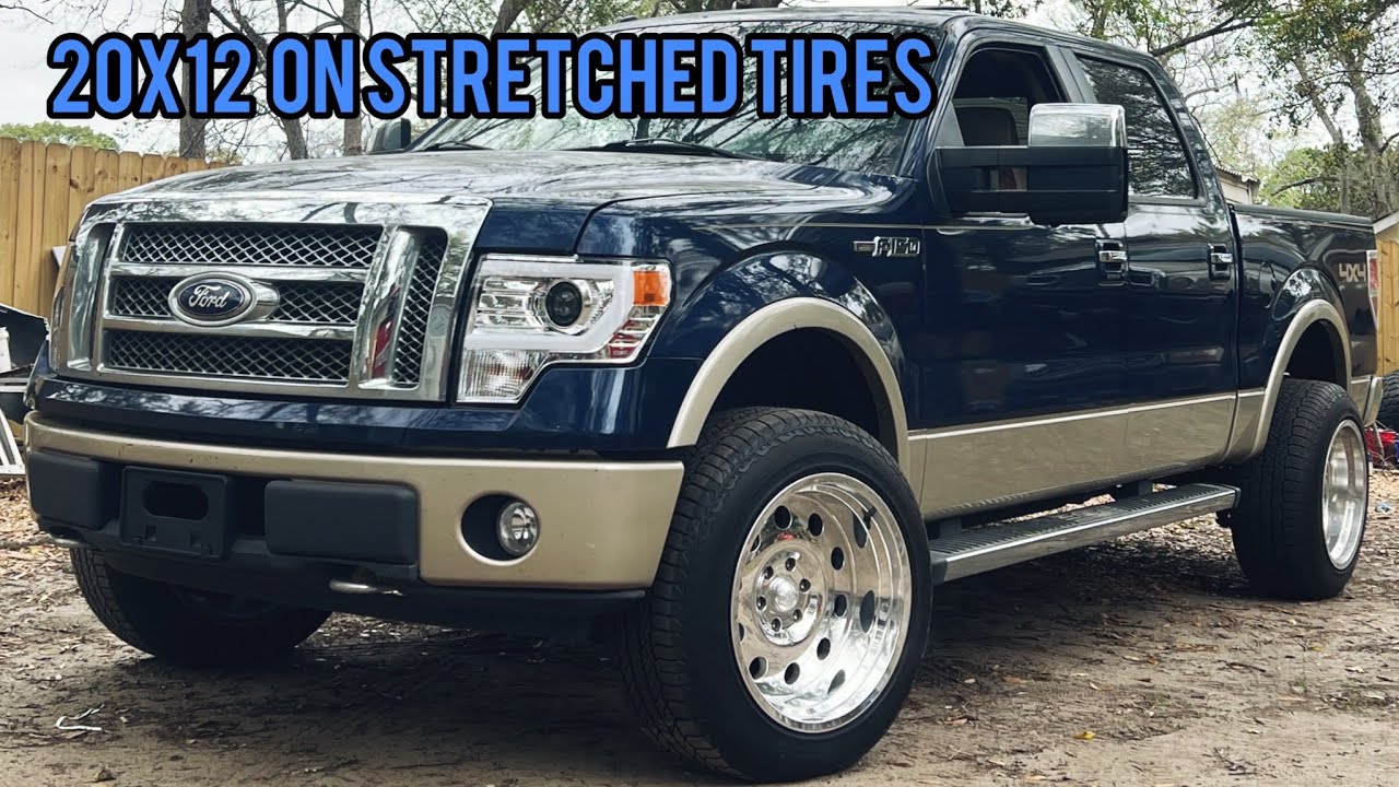 20x12 CENTERLINE BILLET WHEELS ON STRETCHED TIRES - YouTube