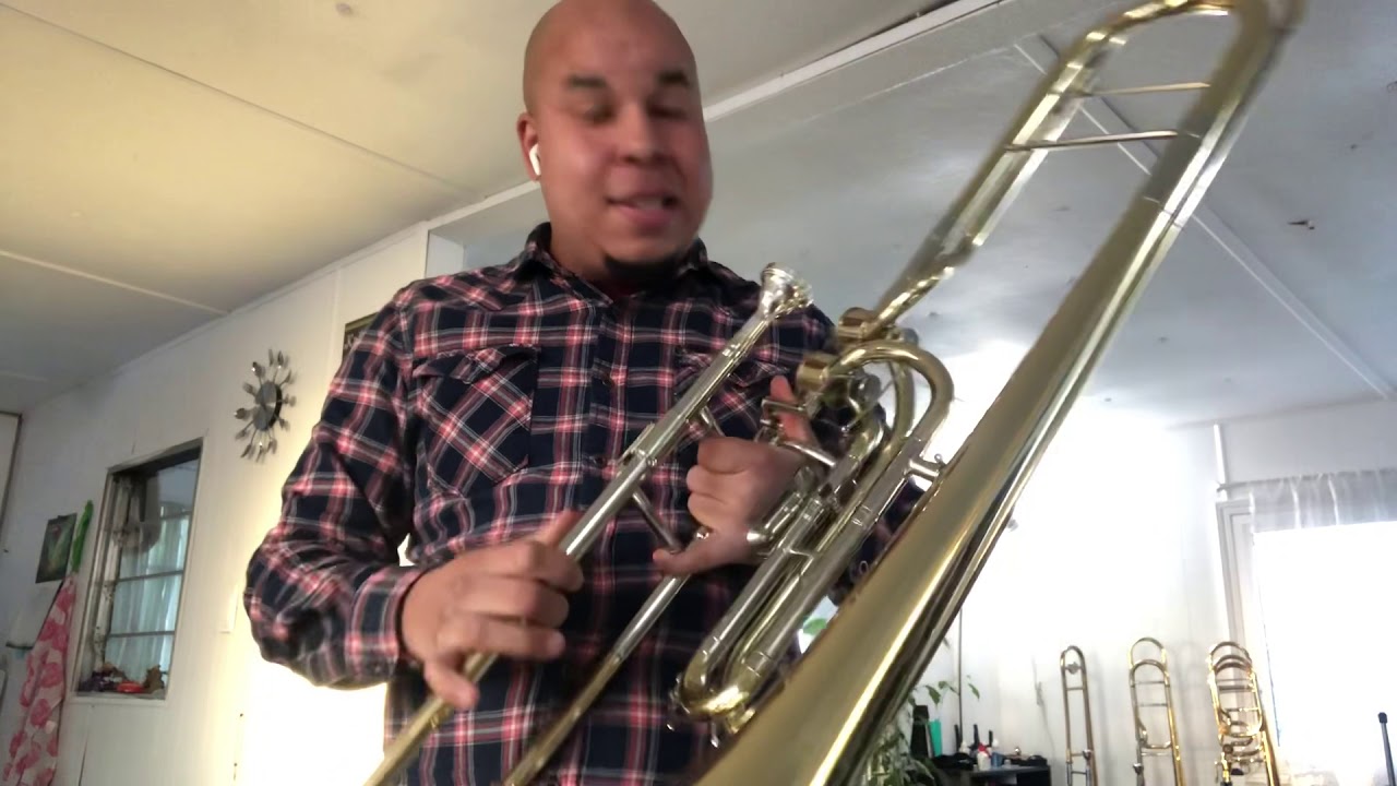 Contrabass trombone first impressions - YouTube
