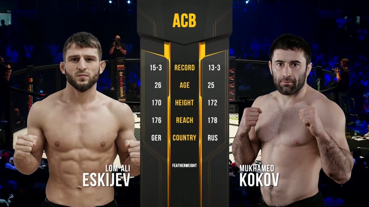 Лом-Али Эскиев vs. Мухамед Коков | Lom-Ali Eskiev vs. Mukhamed Kokov | ACB 89 - YouTube