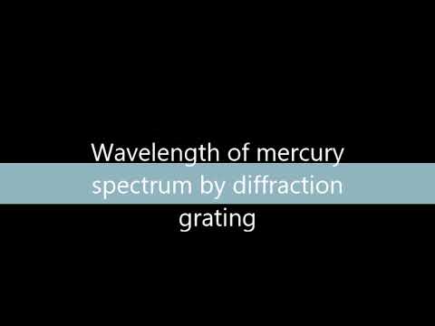 Wavelength of Mercury Spectrum by Diffraction Grating on Virtual Lab ...