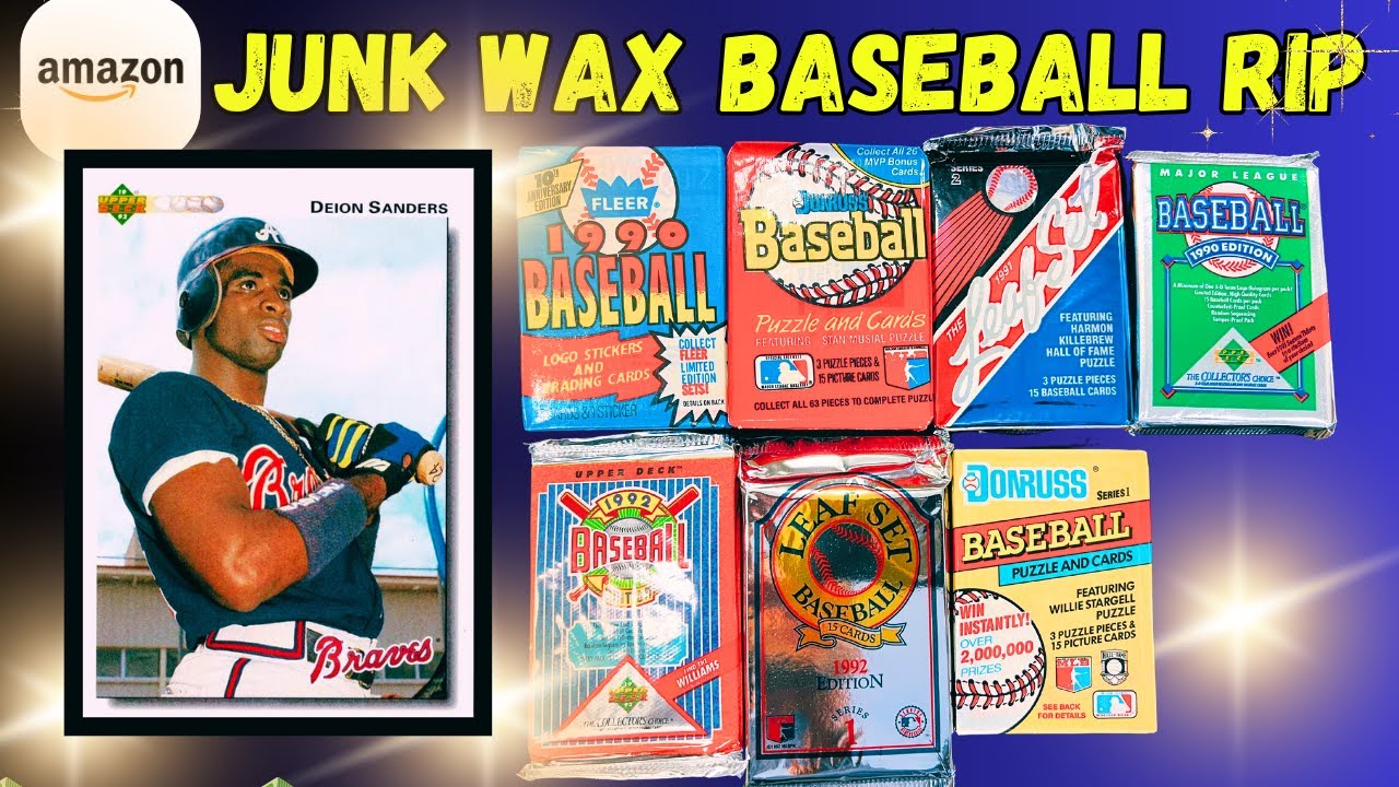 🔥 Opening 7 Packs of Junk Wax Era Baseball Cards! - YouTube