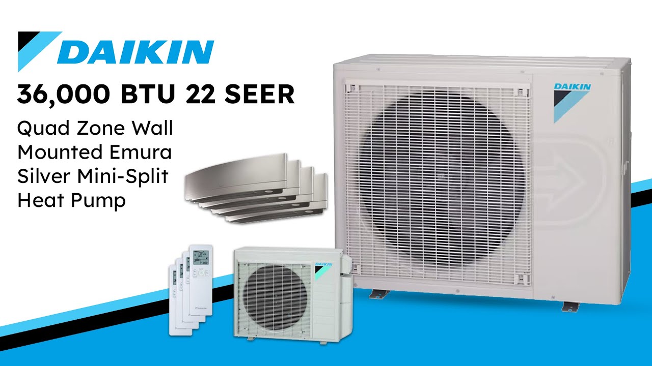Personalized Climate Control with Daikin's 36,000 BTU 22 SEER Emura ...