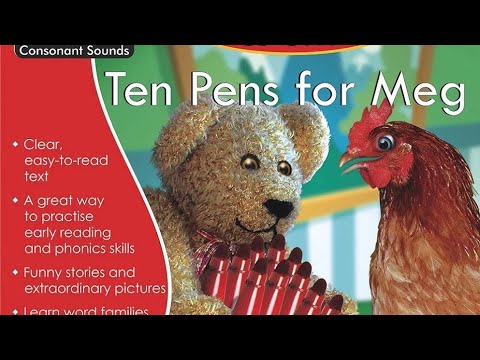 TEN PENS FOR MEG (Story Reading with short vowel 'e' ) - YouTube