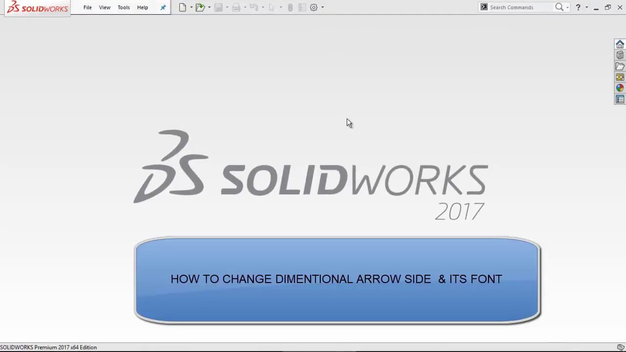 ARROW AND FONT DIMENSION CHANGE IN SOLIDWORK - YouTube