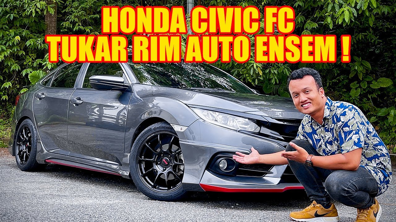 HONDA CIVIC FC TUKAR RIM 17 INCH 8JJ | AHMAD SPORTRIM GARAGE | RAYS ...