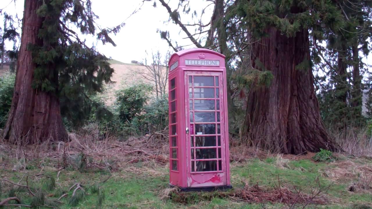 Remote Red Telephone Box Perthshire Scotland - YouTube
