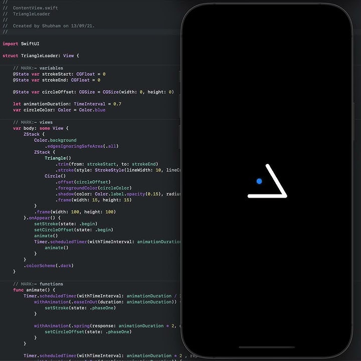 Triangle Loader created using the SwiftUI Framework - YouTube