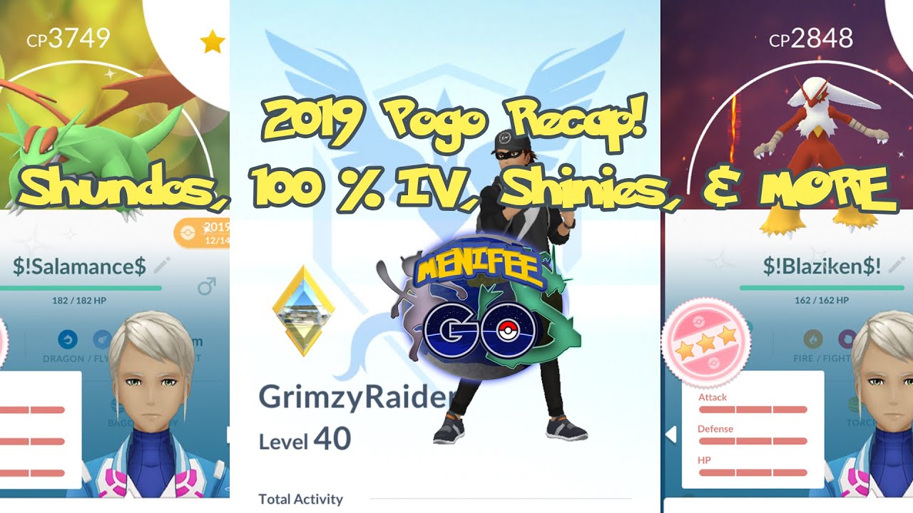 Pokemon Go 2019 Recap - All Shinies, 100% IV, Stats, & MORE! - YouTube