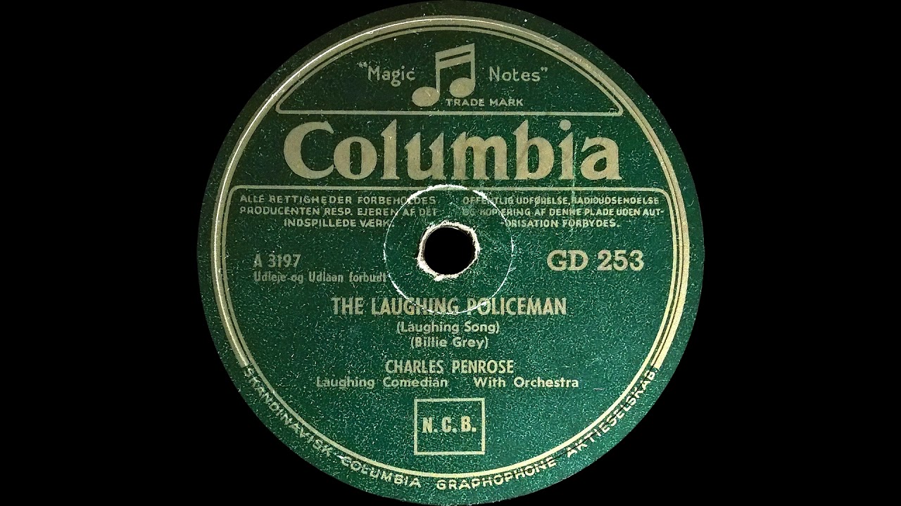 The Laughing Policeman - Charles Penrose - 1936 - YouTube