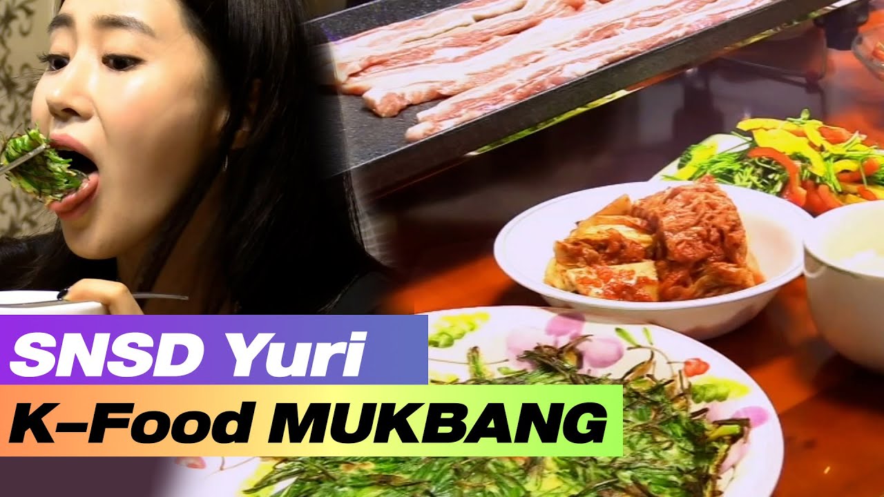 girls generation yuri K-Food(korean food) mukbang - YouTube