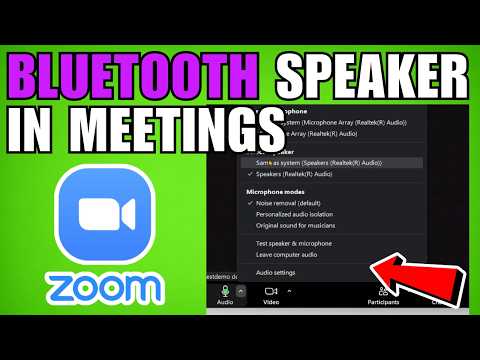 How To Use A Bluetooth Speaker In Zoom Meetings (2026) (Complete Guide)