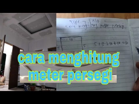 cara menghitung meter persegi - YouTube