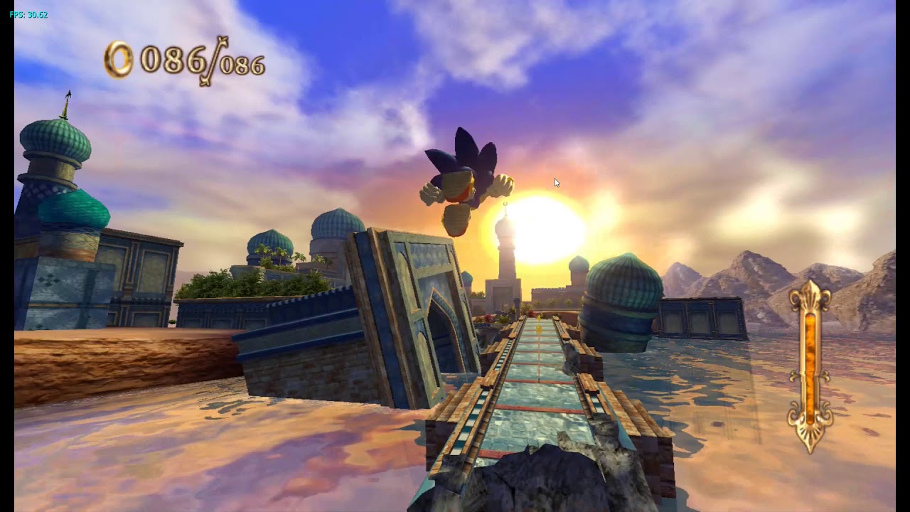 Sonic and the secret rings - Sand Oasis - YouTube