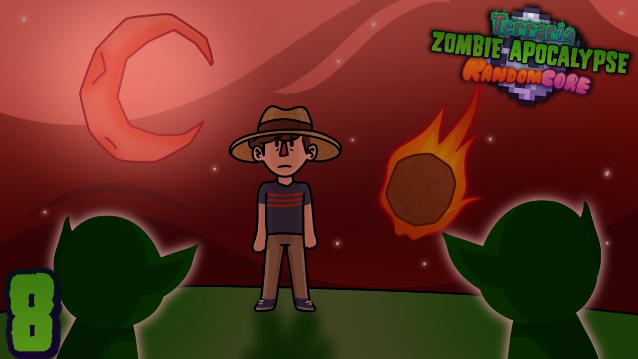 All at Once (S3E8) Terraria ZOMBIE APOCALYPSE Randomcore - YouTube