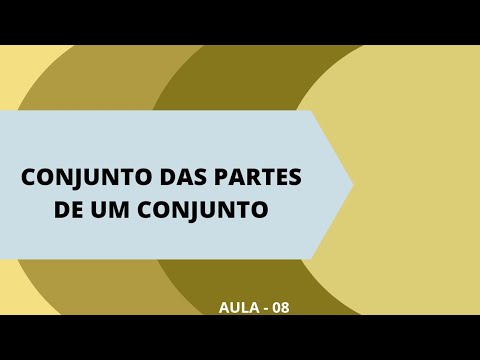 CONJUNTO DAS PARTES DE UM CONJUNTO - YouTube