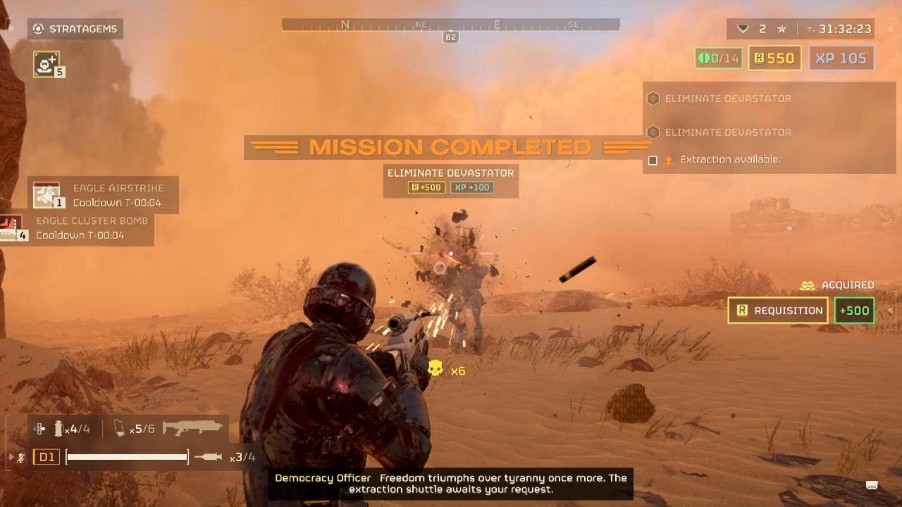 HELLDIVERS 2 - JAR5 Dominator = Warhammer Bolter - YouTube