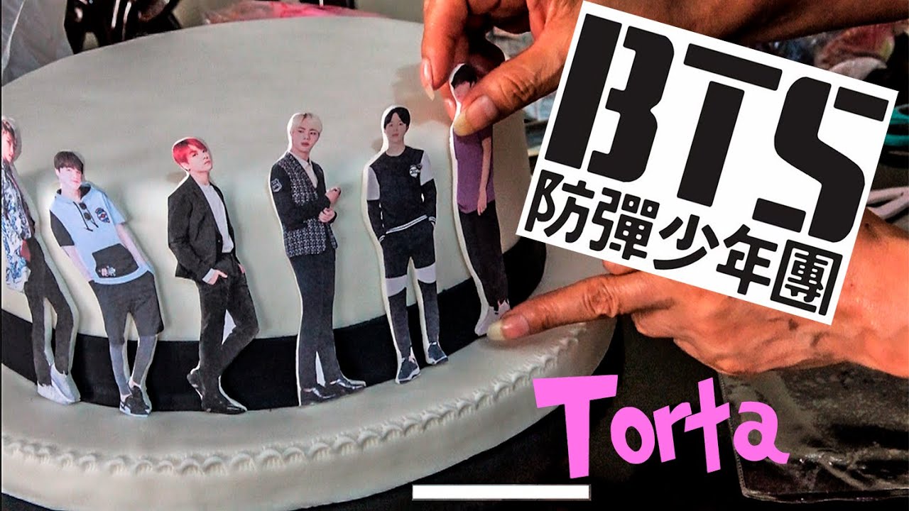 BTS, Como decorar un pastel de Banda BTS, decoracion de tortas, torta ...