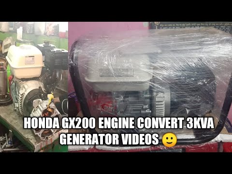 Honda Gx200 engine Convert 3kva Generator video🤫 - YouTube
