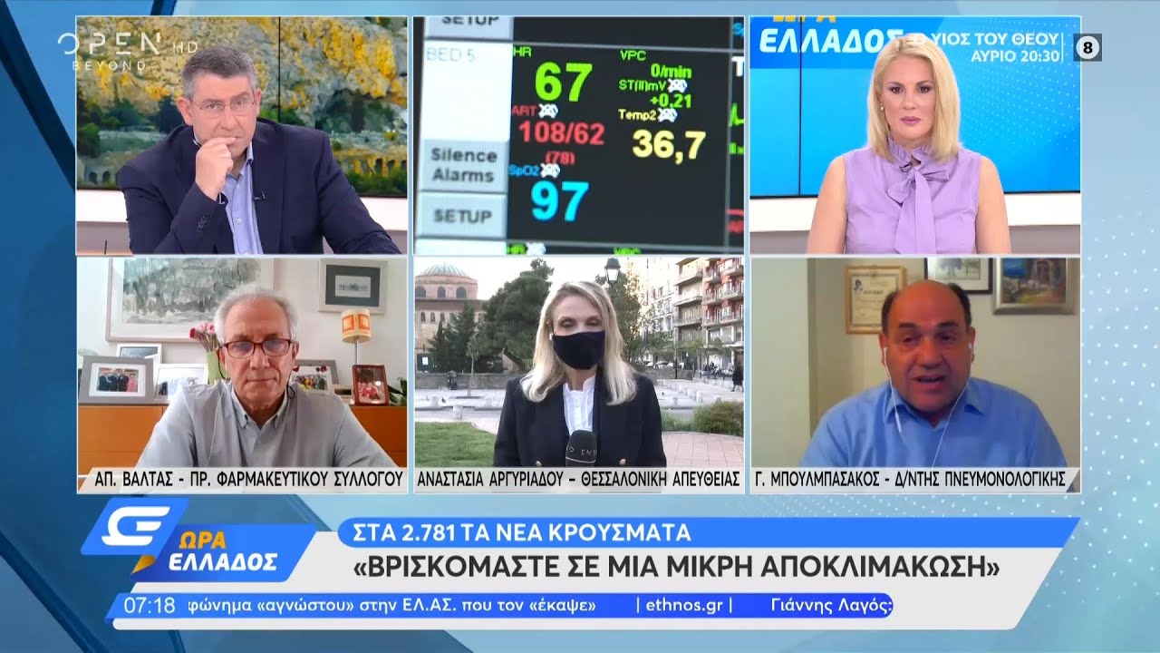 Δ/ντης Πνευμονολογικής Ευαγγελισμού: Βρισκόμαστε σε μια μικρή ...