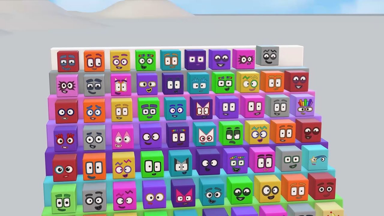 Numberblocks Cube Counting 100 Learn to Count Numberblocks Cube 1-100 ...