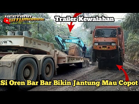 Aksi Bar Bar Truk Fuso Oren Sampai Ber Api Api Membuat Truk Faw Asal China Tak Berdaya - YouTube