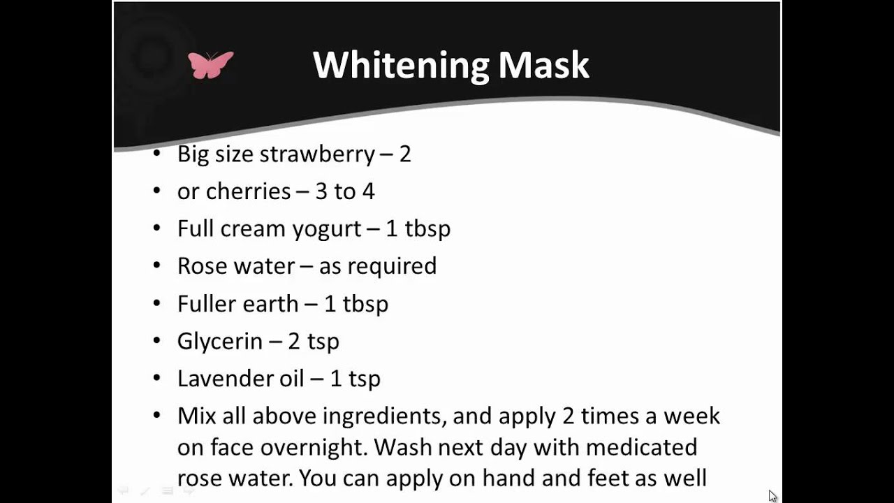 Whitening formula by Dr Khurram Mushir - YouTube