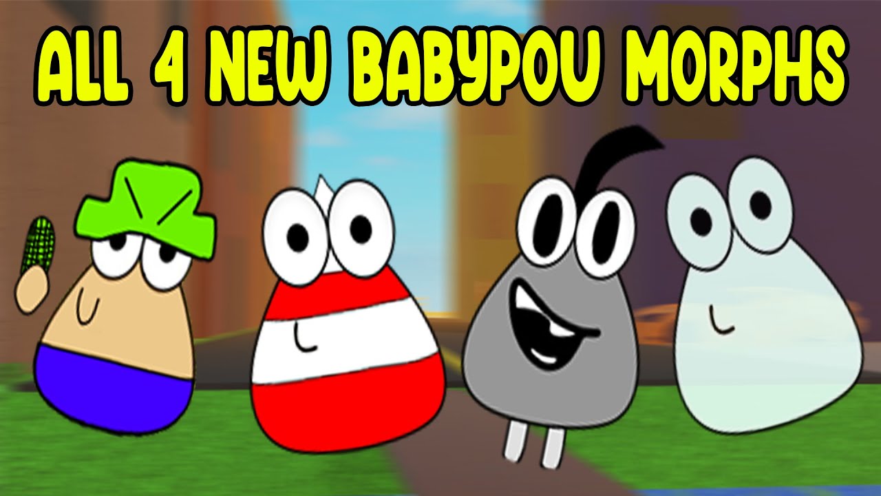 UPDATE - How To Find ALL 4 NEW BABY POU MORPHS in Find The BabyPou ...
