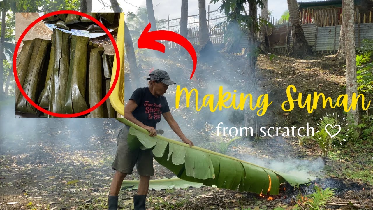 Making Suman from scratch | Suman Bod bod and Dinumugan - YouTube