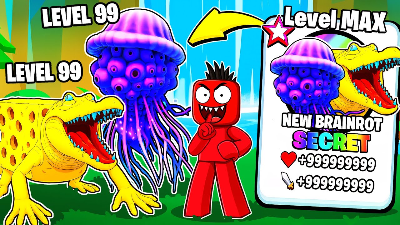 Unlocking EVERY NEW MAX LEVEL OP SECRET BRAINROT In Brainrot Evolution ...