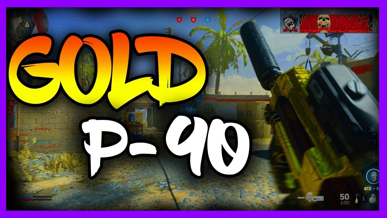P90 Gold Best Sub Machine Gun On Modern Warfare!!! - YouTube