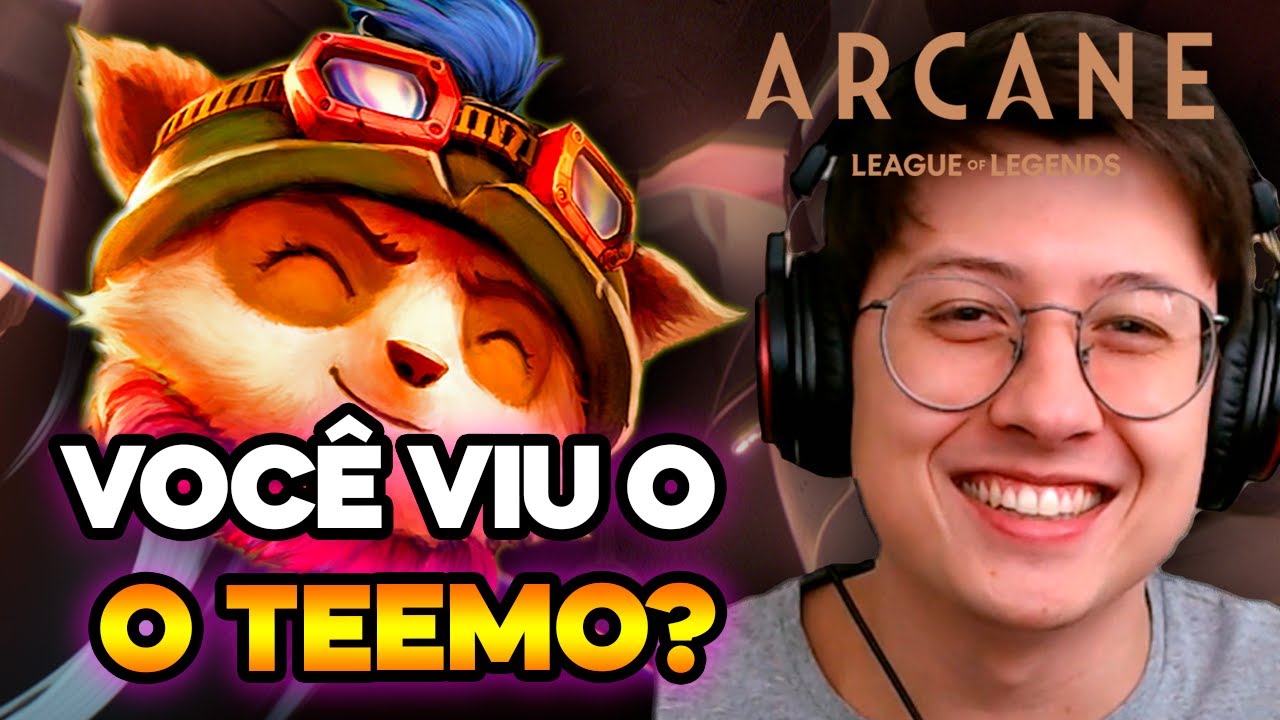 TEEMO APARECEU! #shorts #ARCANE - YouTube
