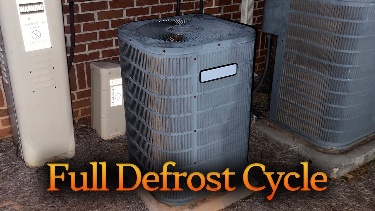 2004 Goodman CPLJ Heat Pump Full Defrost Cycle - YouTube