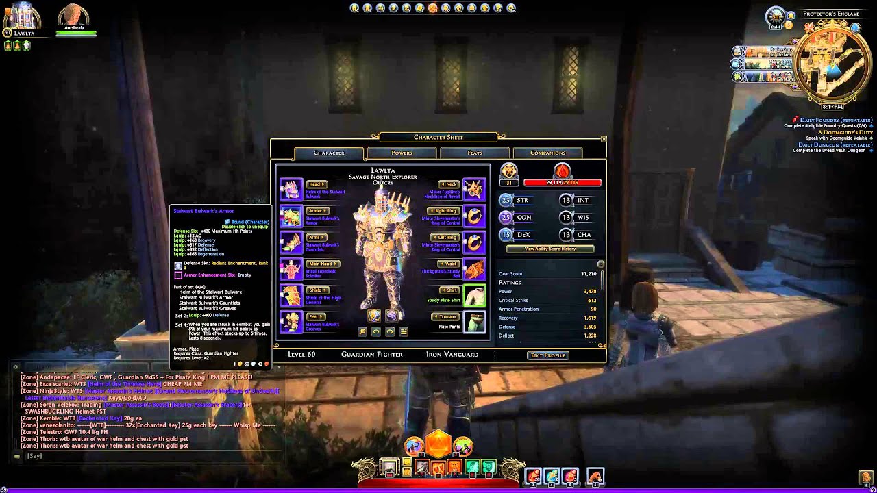 Neverwinter - Guardian Fighter Info - YouTube