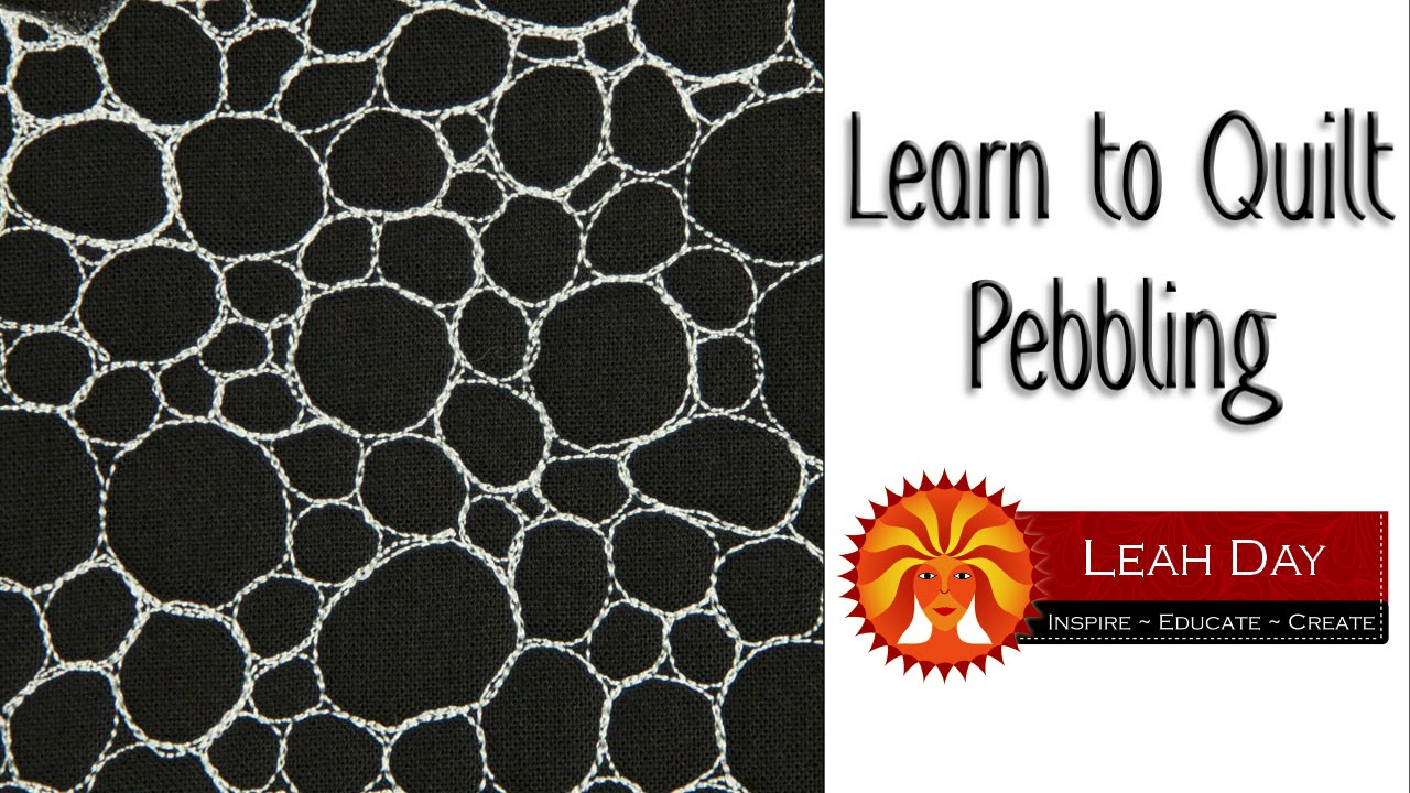 How to Free Motion Quilt Pebbles or Pebbling on your Quilts - YouTube