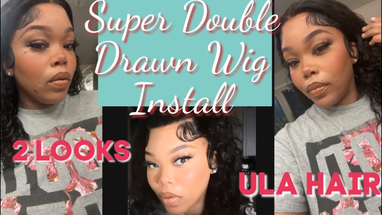 Super Double Drawn Bob Wig Review 13x4 HD Lace With Curly Hair ...