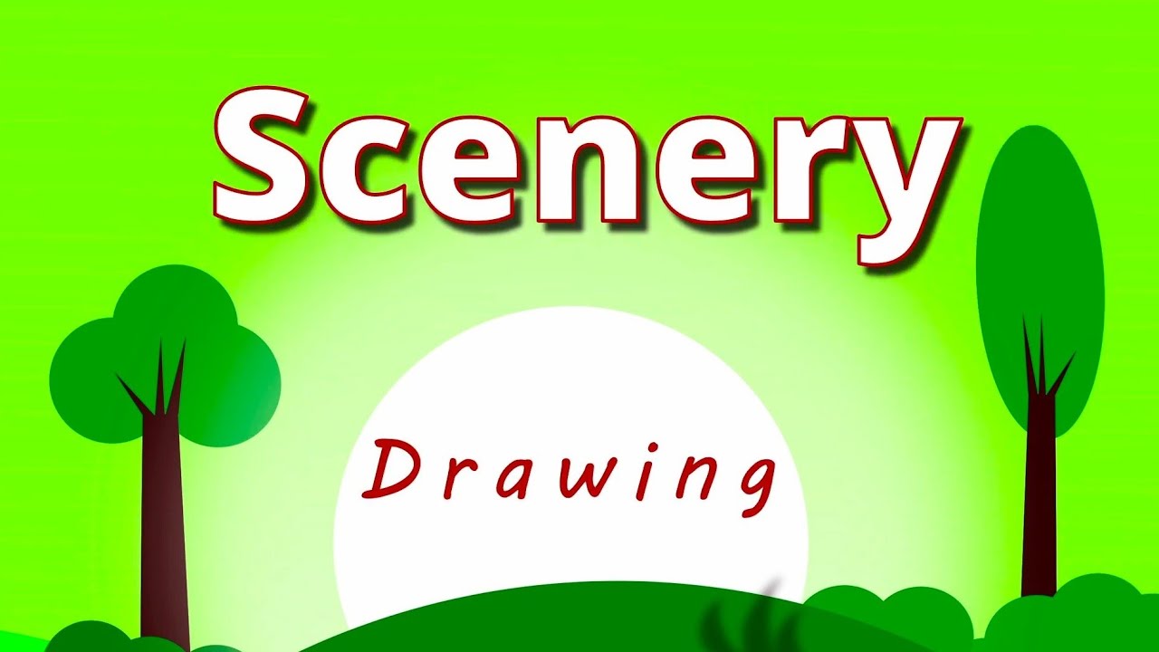 Draw Beautiful Scenery Design in Inkscape | Very Simple Steps - YouTube