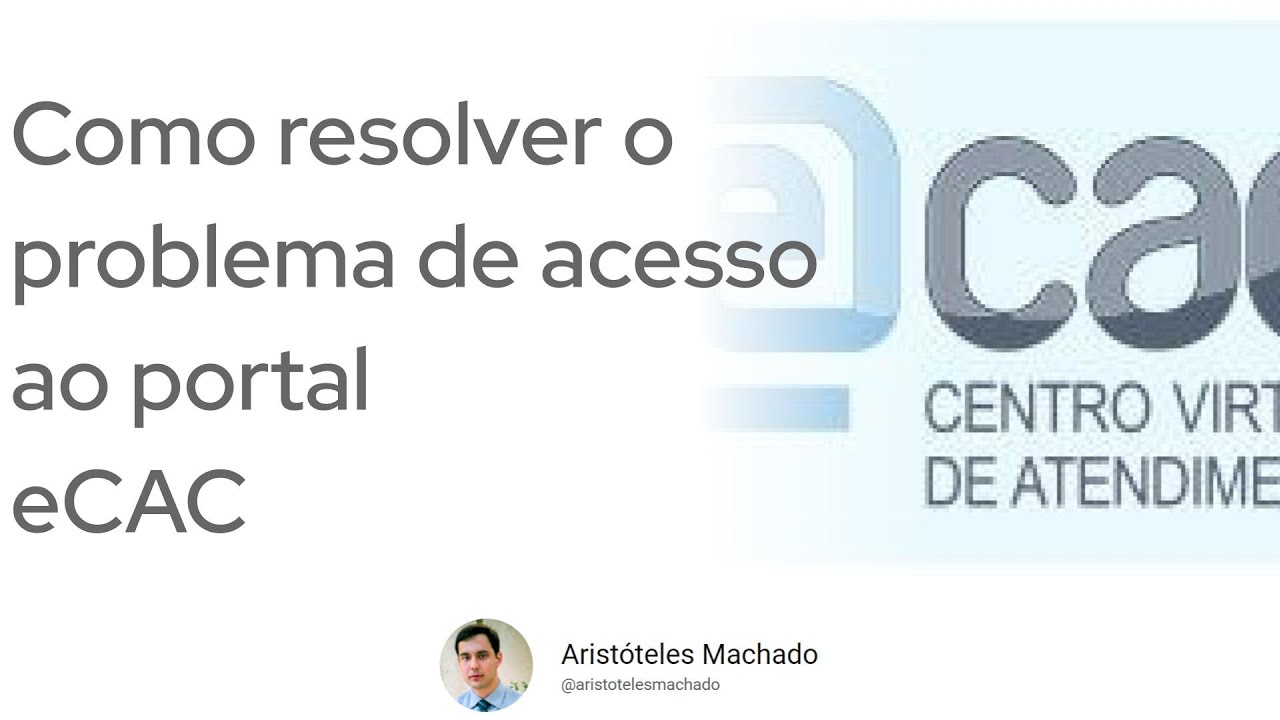 Como acessar portal eCAC quando não tem sessão disponível - YouTube