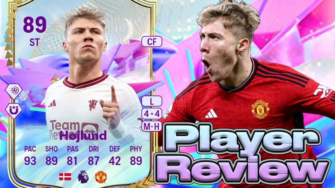 Good Card!!! 89 Rated Future Stars Rasmus Hojlund FC 24 Player Review ...