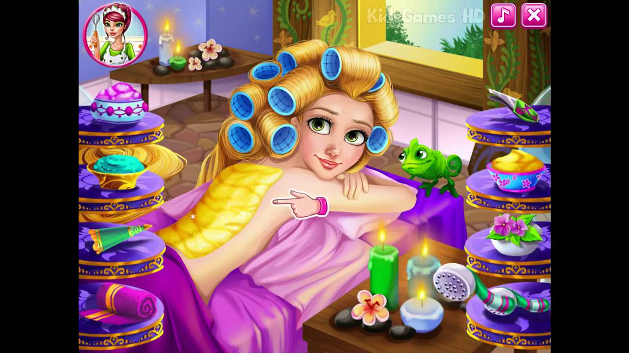 Disney Tangled Game Disney Princess Rapunzel Spa Day Baby Games for ...