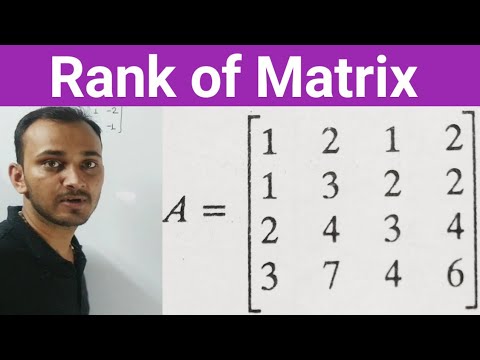 RANK OF MATRIX IN HINDI || RANK OF MATRIX 4×4 || NULLITY OF MATRIX ...