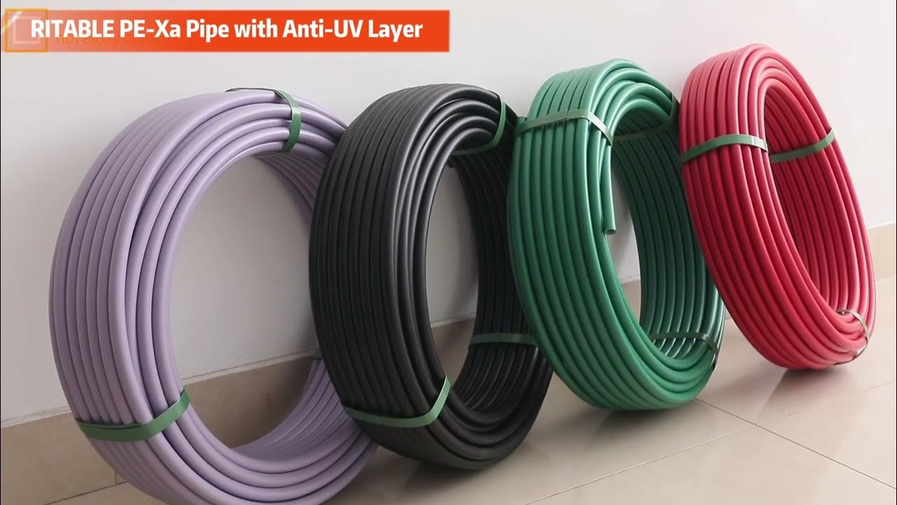 Manufactured RITABLE Anti-UV PEX pipes - YouTube