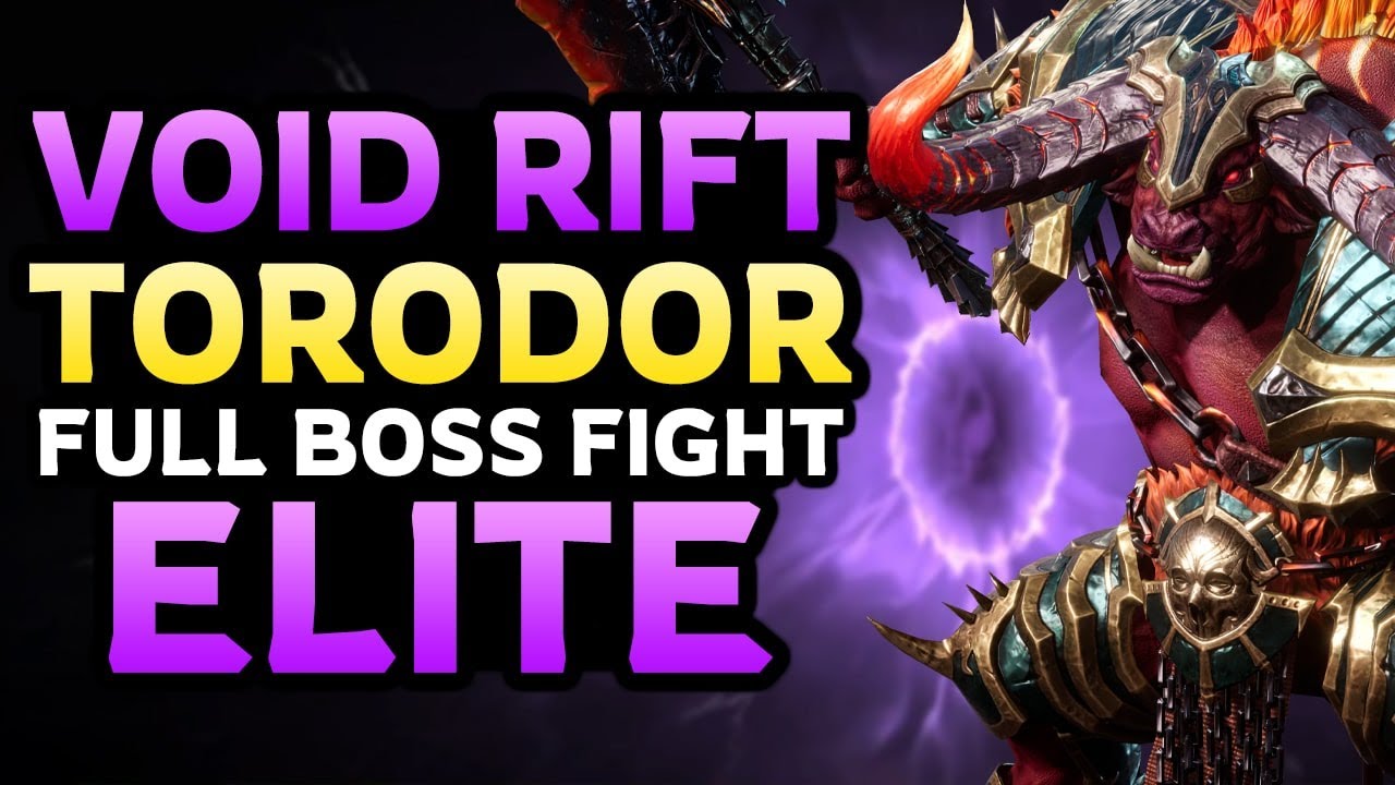 ELITE Void Rift - Final Boss - Torodor - Full Fight Shown Watcher of ...