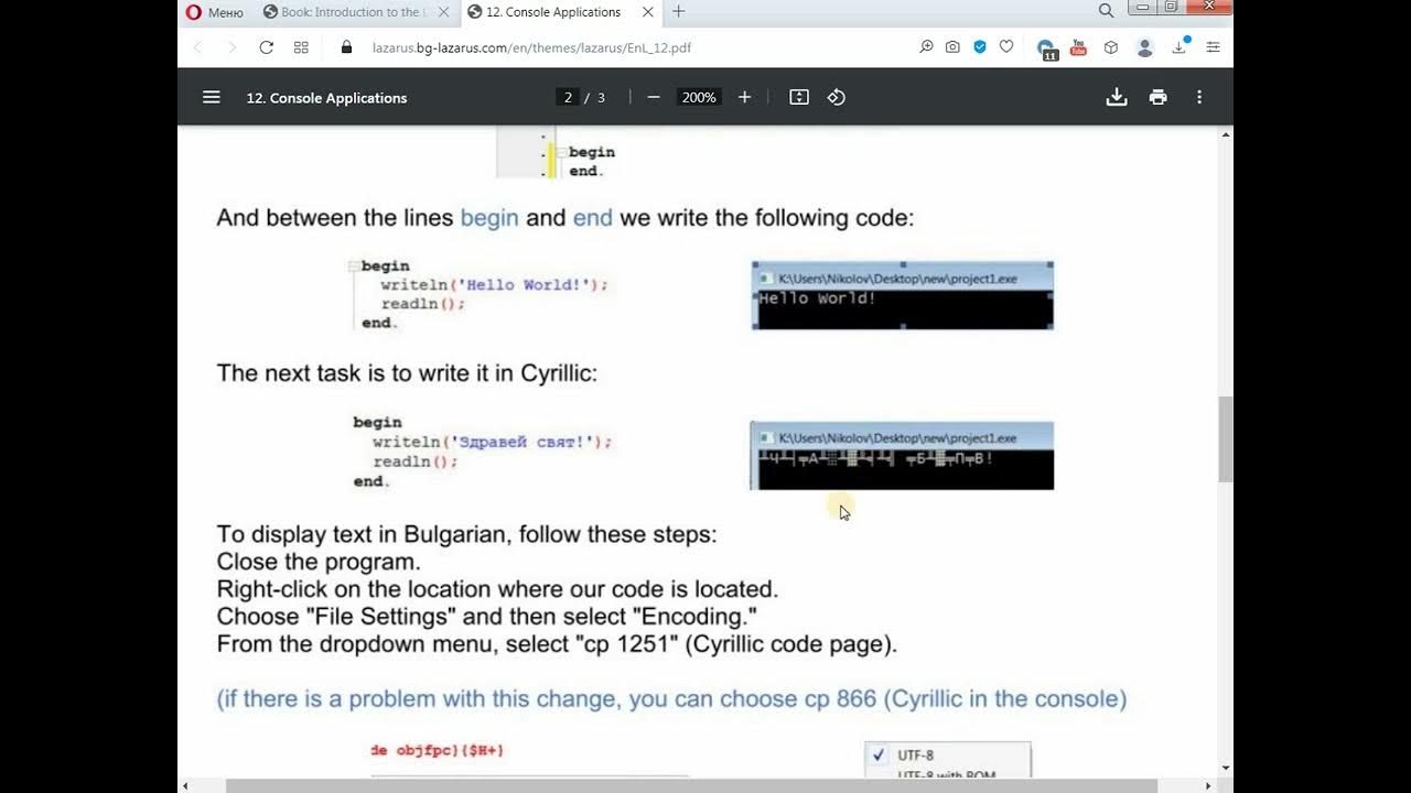 12. Console Applications in Lazarus IDE - (with voice Christopher) - YouTube